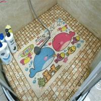 China Cartoon Coir Entrance Matting , Non Slip Bathroom Mats Eco - Friendly for sale