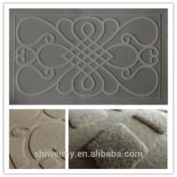 China Plain carved polyester entrance floor mat with pvc back for sale