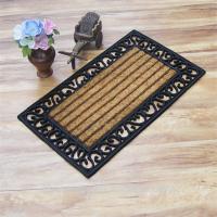 China Oriental Coir Welcome Doormat Printed Pattern Anti - Slip Feature for sale