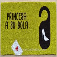 China Coco fiber animal printed door mat with PVC backing for sale