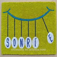 China Coco fiber animal printed door mat with PVC backing for sale