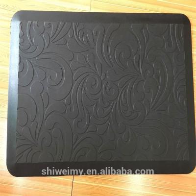 China Emboss printed type door entrance resist fatigue PU mats for sale