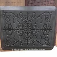 China Emboss printed type door entrance resist fatigue PU mats for sale