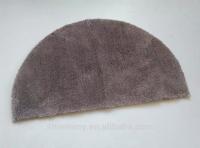 China Half round shaggy microfiber entrance mat for sale