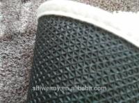 China Half round shaggy microfiber entrance mat for sale