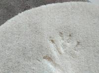 China Half round shaggy microfiber entrance mat for sale