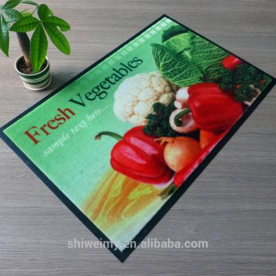 China Cut pile printed 3D polyester door mat for home ,office for sale