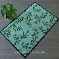 China Cut pile printed 3D polyester door mat for home ,office for sale