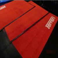 China Nylon material pvc backing printed brand logo entrance mat for sale