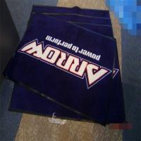 China Nylon material pvc backing printed brand logo entrance mat for sale