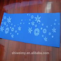 China Eco-friendly pvc logo printed yoga mat crossfit mat for sale