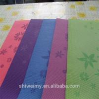 China Eco-friendly pvc logo printed yoga mat crossfit mat for sale