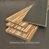 China Mixed colors grid design modern flat wooden texture laminating flooring for sale