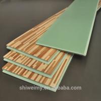 China Mixed colors grid design modern flat wooden texture laminating flooring for sale