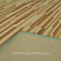 China Mixed colors grid design modern flat wooden texture laminating flooring for sale