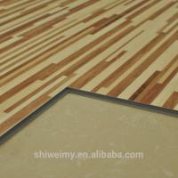 China Mixed colors grid design modern flat wooden texture laminating flooring for sale