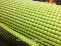 China Comfortable Gym PVC Yoga Mat Anti - Slip Feature Flat Plain Surface for sale
