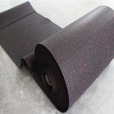 China Black Rubber Sports Flooring , Gym Sports Flooring Anti - Slip Feature for sale