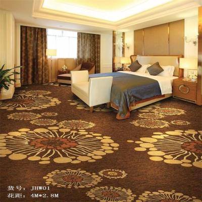 China 100 Nylon Hotel Carpet Flooring , Fire Resistant Hearth Rugs 16 Colors for sale
