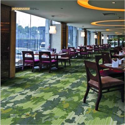 China Dark Green Light Green Modern Home Carpet , Contemporary Patterned Carpet for sale