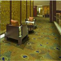 China Dark Green Light Green Modern Home Carpet , Contemporary Patterned Carpet for sale
