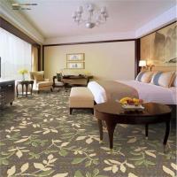 China Dark Green Light Green Modern Home Carpet , Contemporary Patterned Carpet for sale