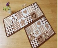 China Mini Table Commercial Door Mats Anti - Slip Cafe Pattern Nylon Material for sale