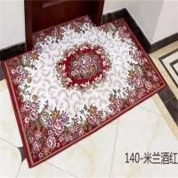 China Floral Braided Polyester Area Rugs Anti - Slip Feature Customized Size for sale