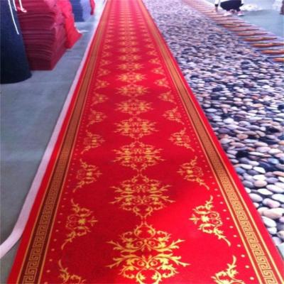 China Wedding PVC Carpet Flooring / Polyester Carpet Tiles Woven Technics for sale