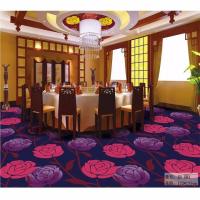 China Rose Printed Nylon Polyester Carpet For Restaurant Room Anti - Fatigue Feature for sale
