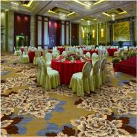 China Indoor PVC Carpet Flooring 80% New Zealand Wool 20% Nylon Floral Style for sale