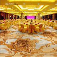 China Flower Printed PVC Carpet Flooring 80% Wool 20% Nylon Jacquard Style for sale