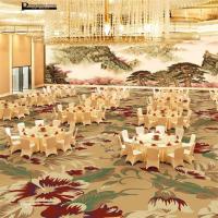 China Floral Printed Nylon Commercial Carpet Shaggy Pattern Antibacterial Feature for sale