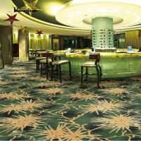 China Green Printed Nylon Polyester Carpet / Cut Pile Nylon Carpet Eco - Friendly for sale