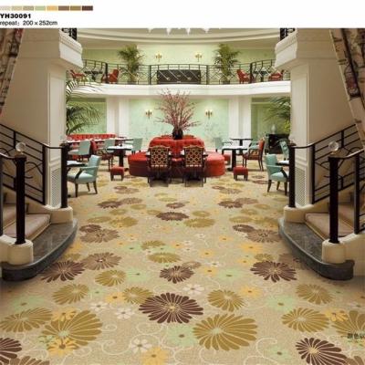 China Bedroom Nylon Polyester Carpet / Long Lasting Carpet Embroidered Design for sale