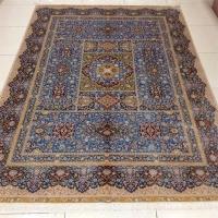 China Aubusson Style Hand Knotted Wool Area Rugs With Fringe Soft Feature for sale