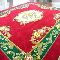 China Colorful Hand Tufted Wool Rug 8x10 Anti - Slip Feature Customized Size for sale