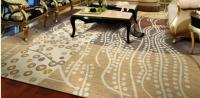 China Foldable Handmade Woollen Carpet / Modern Wool Rugs Jacquard Style for sale