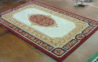 China Living Room 100 Wool Rug 8x10 Embroidered Pattern Hand Carved Technics for sale