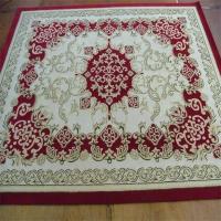 China Star Hotel Carved Handmade Wool Rugs Round Shape Hand Tufted Technics for sale