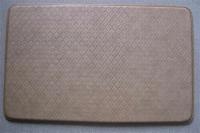 China Dark Orange Flat Door Mat , Anti Fatigue Floor Mats Chequer Pattern for sale