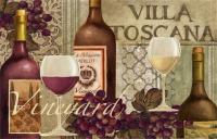 China Anti Fatigue Kitchen Floor Mats Wine Pattern Memory Foam PU Material for sale
