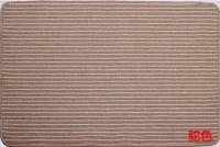 China Ribbed Red Flat Door Mat / Polypropylene Outdoor Mats Striped Pattern for sale