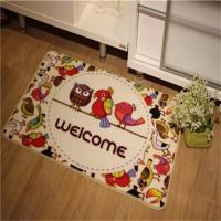 China Non Slip Printed Nylon Flat Door Mat , Indoor Outdoor Welcome Mats for sale
