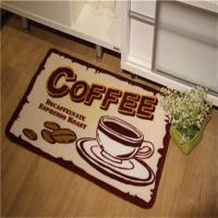 China Flat Indoor Door Mats Coffee Shop Logo Nylon Material Oriental Design for sale