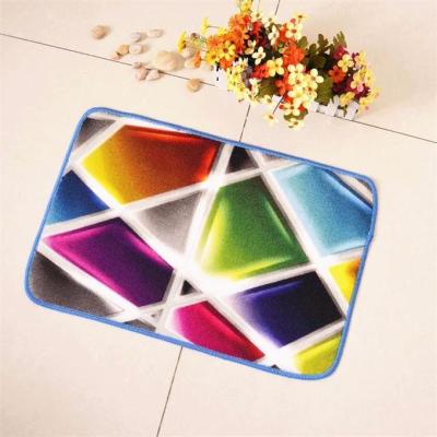 China Colorful Flat Door Mat , 100 Nylon Door Mat Machine Woven Technics for sale
