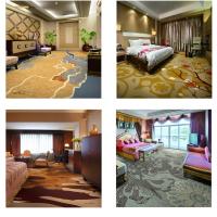 China Plain Commercial Grade Tile Flooring 80% Wool 20% Nylon Natural Designs for sale