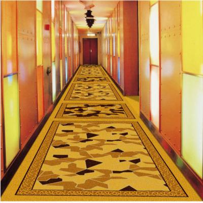 China Wedding PVC Commercial Flooring 100 Polypropylene Material Wilton Design for sale