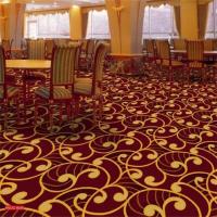 China Soft Circle Pattern PVC Commercial Flooring / Floral Wall To Wall Carpet for sale