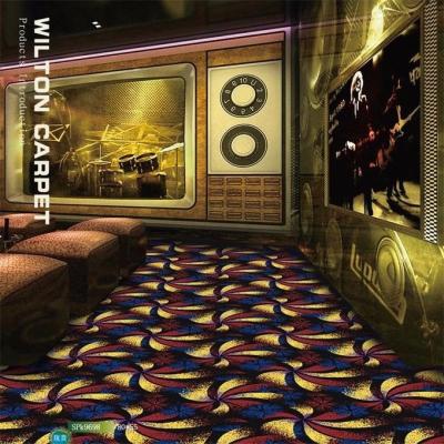 China Luxury Wall To Wall Carpet Colorful 3D Windmills Pattern Jacquard Style for sale
